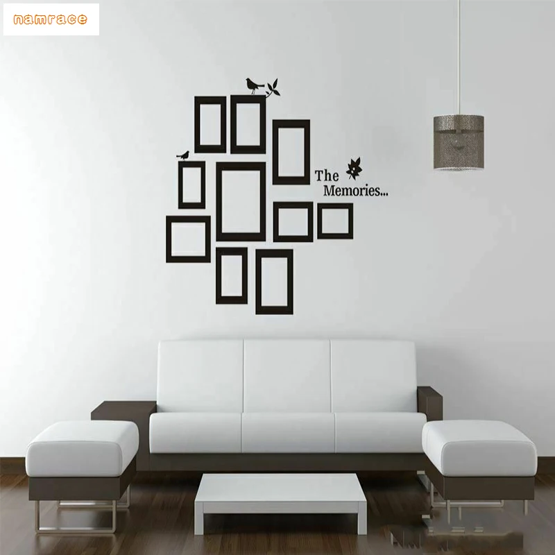 Vinyl-Picture-Frame-Set-Wall-Stickers-Decorative-Decals-Home-Art-DIY-10 ...
