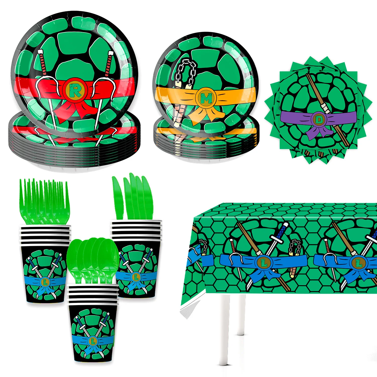 Teenage-Mutant-Ninja-Turtles-Birthday-Party-Supplies-Disposable ...