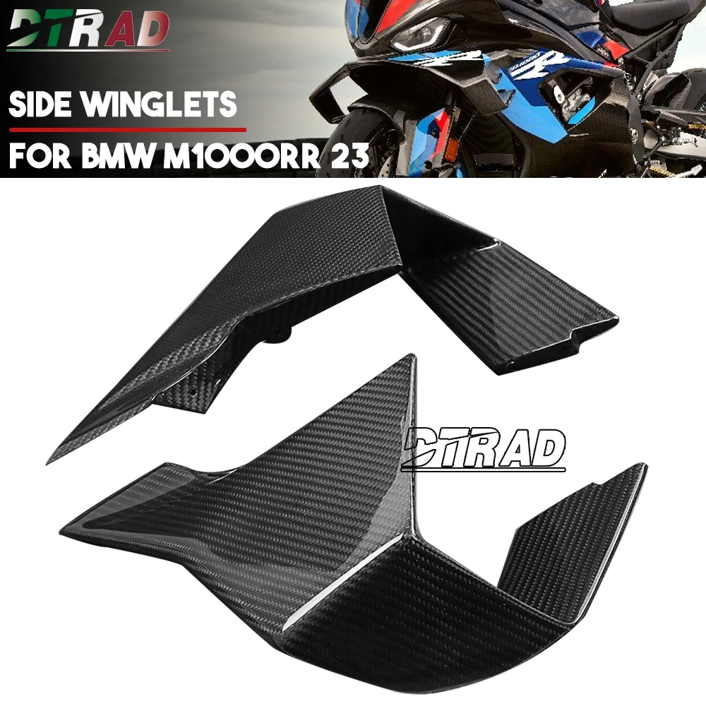 100-Carbon-Fiber-New-For-BMW-M1000RR-2023-2024-Winglets-Air-Deflectors ...