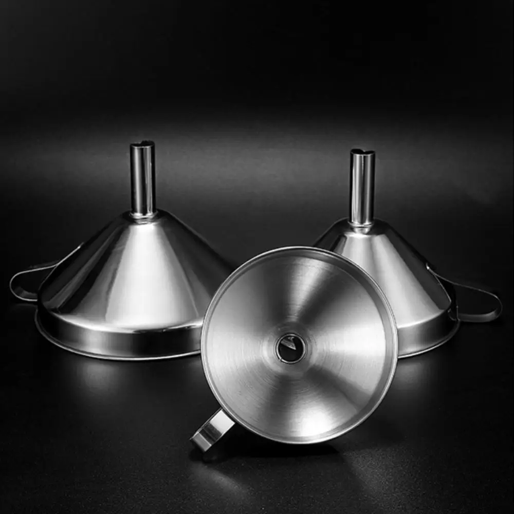 201-304-Stainless-Steel-Funnel-Kitchen-Oil-Funnel-Removable-Filter-Oil ...
