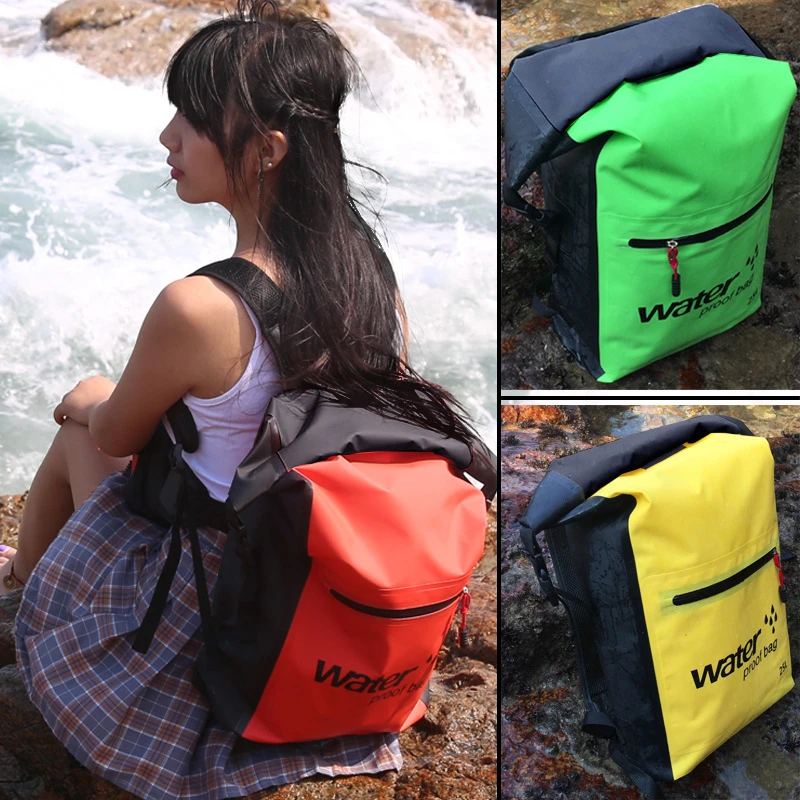 25L Waterproof Dry Bag Swimming Backpack Rucksack Pack Water Floating ...