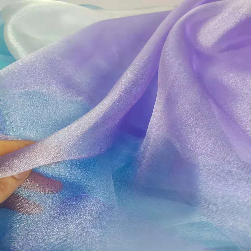 Glitter Soft Tulle Cloud Organza Fabric By The Meter for Skirt Curtain ...