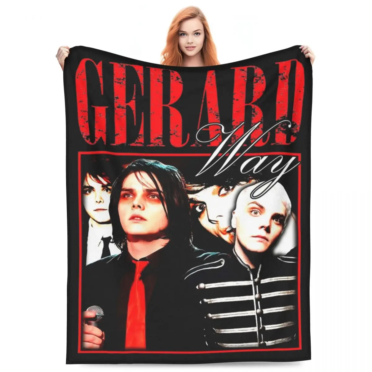Gerard Way MCR Blankets Coral Fleece Plush Summer Multifunction Super ...