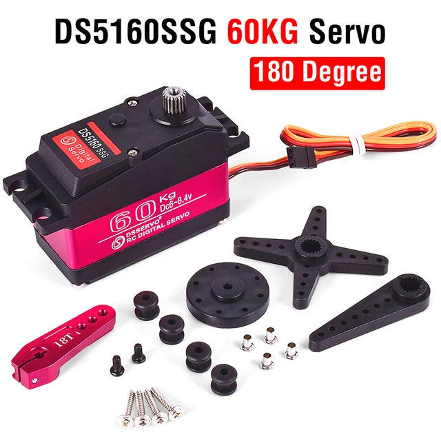Servo RC 1/5 Servo Waterproof High Torque Servo 60Kg 80Kg 150Kg 8.4V ...