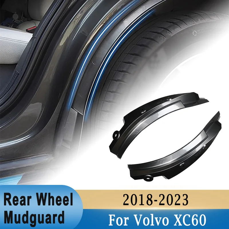 For-Volvo-XC60-2018-2023-Rear-Wheel-Fender-Mudguards-Inner-Liners-Mud ...