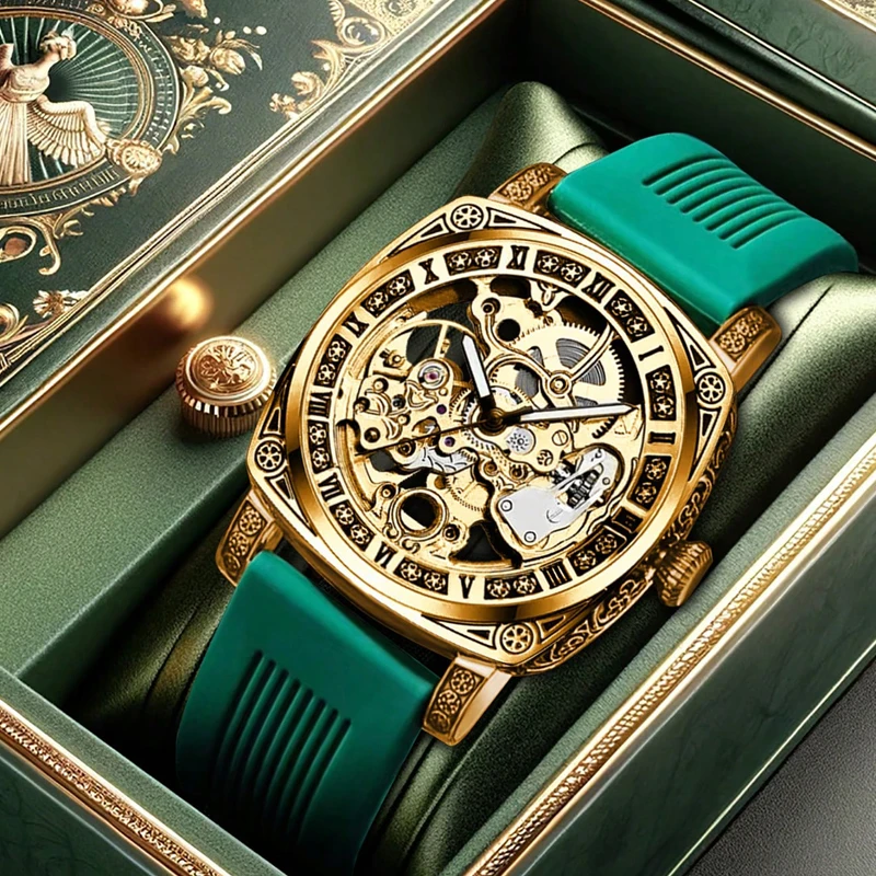 A-High-end-MEN-S-Gold-Carved-Hollow-Fashionable-Retro-Luminous-Business ...