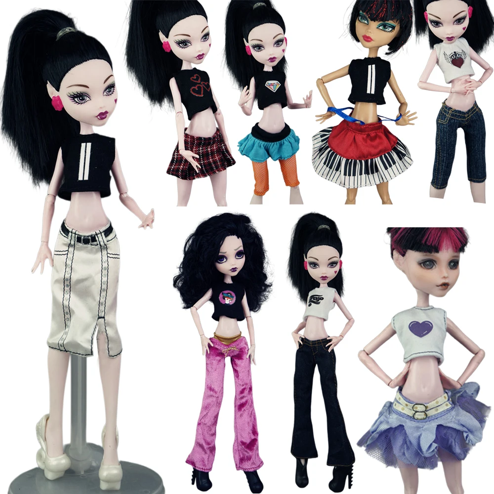 Mix-Clothes-For-Monster-High-Doll-Clothes-Casual-Dress-Fashion-Dressing ...