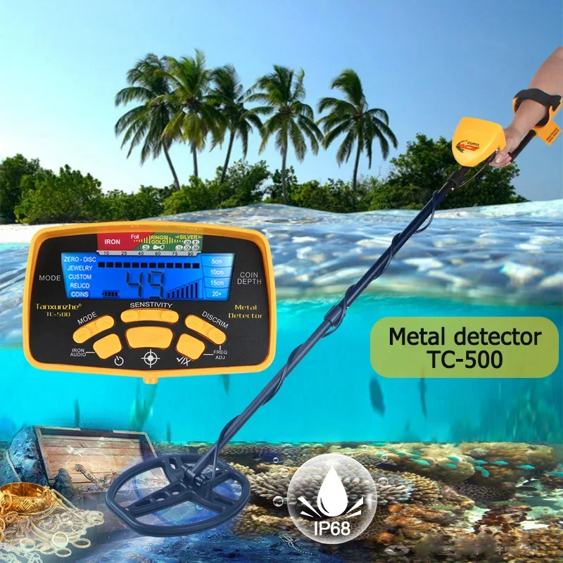 TC-500-Metal-Detector-100CM-Waterproof-Underground-Professional-Gold ...