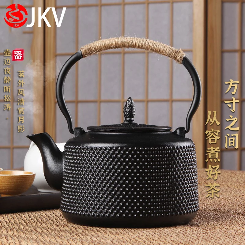 Cast iron water kettle kitchen Large capacity kettle Rapid boiling Tea ...