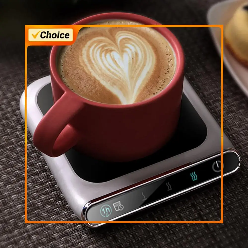 Portable Mug Heating Coaster Energy Saving Smart Heating Mug Mat Safety ...
