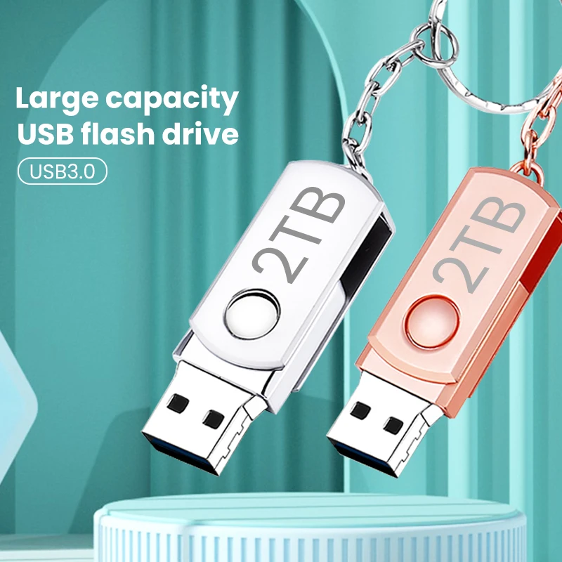 USB3.0 Flash Drive with Keychain 2TB Memoria Usb Disk 1TB High Speed ...