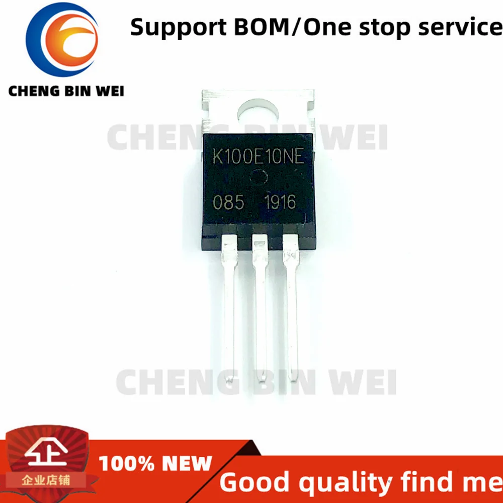 10PCS 새로운 TK100E10NE K100E10NE TO 220 100A 100V N 채널 MOSFET 트랜지스터 ...