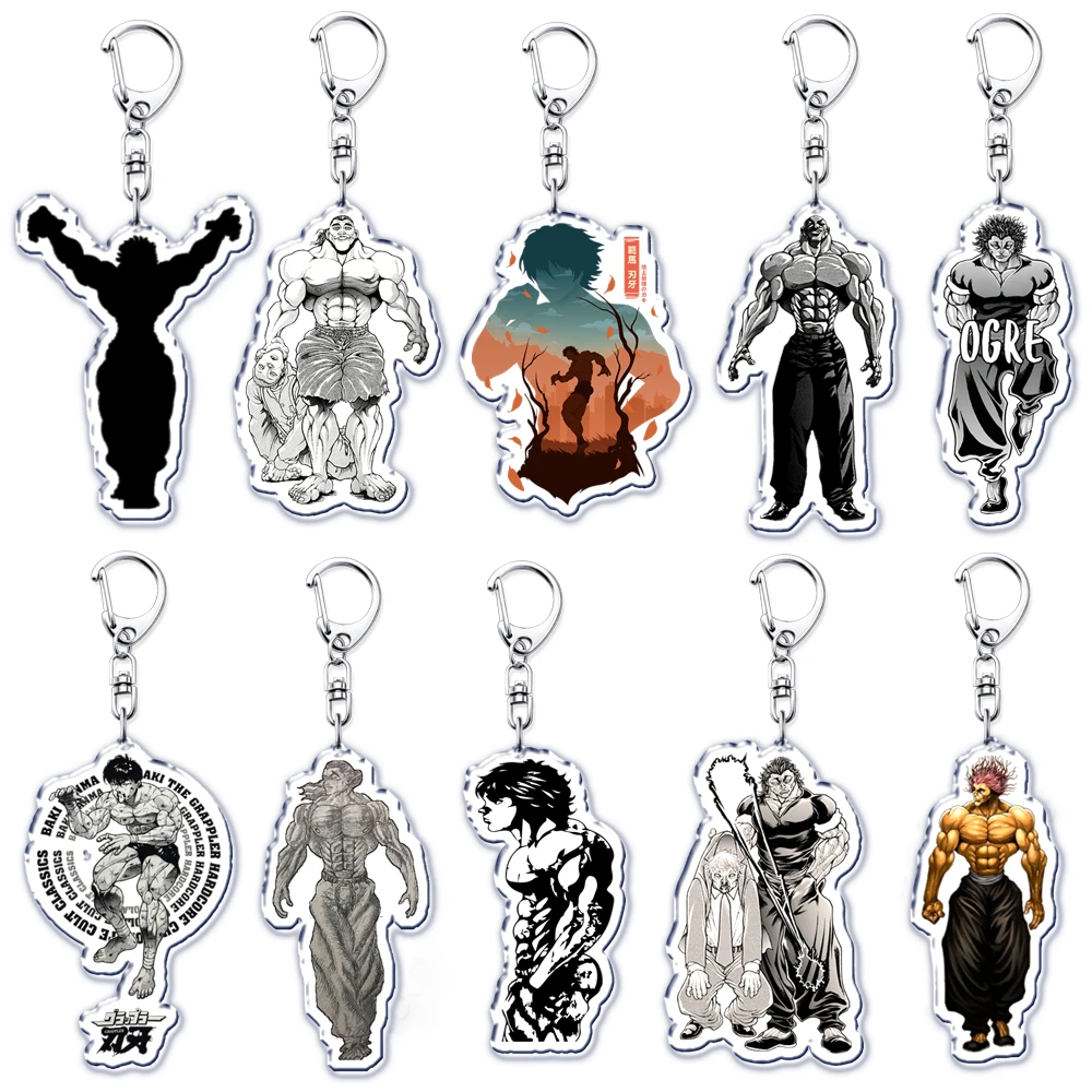 Japanese-Anime-Hanma-Baki-Son-of-Ogre-Keychain-for-Yuujirou-Characters ...