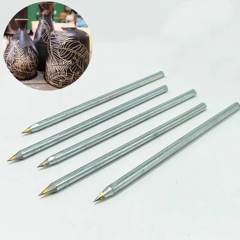Pointed Carbide Head Ceramic Carving Needle Into Porcelain Stroke Tool ...
