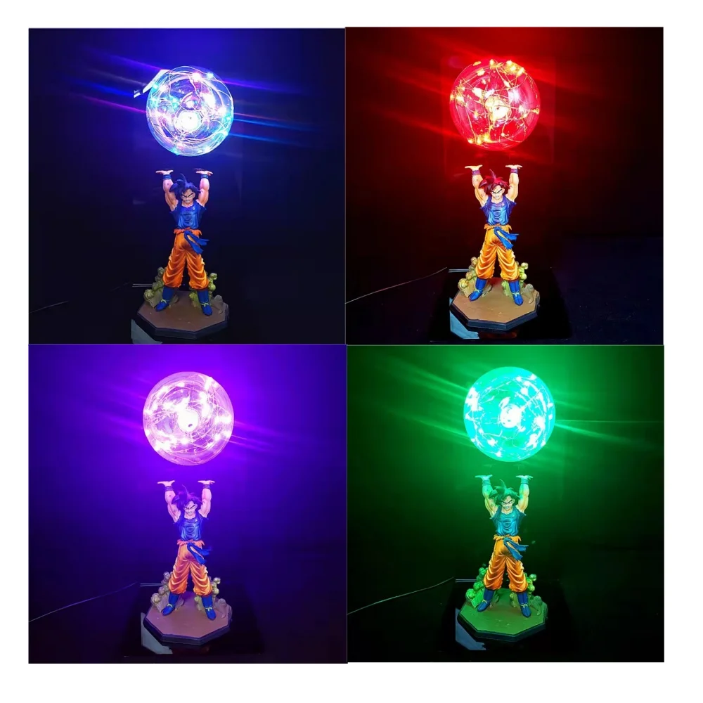 35CM-Dragon-Ball-Z-Anime-Goku-Action-Figure-LED-DIY-Light-Figure-DBZ ...