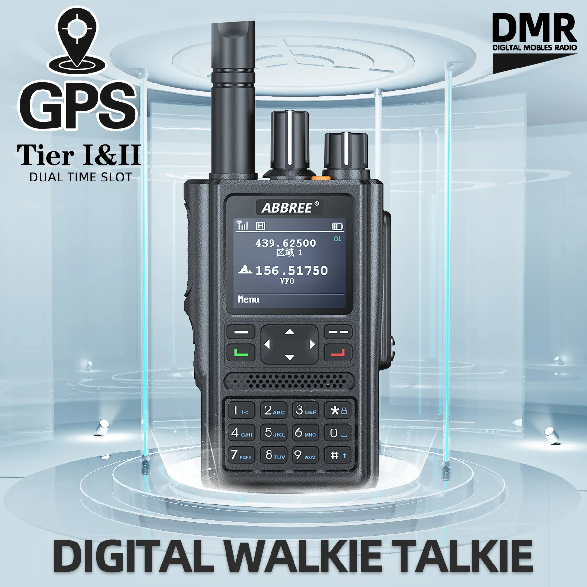 ABBREE-DM-F8-DMR-Digital-VHF-UHF-GPS-APRS-Walkie-Talkie-Ham-Radio ...