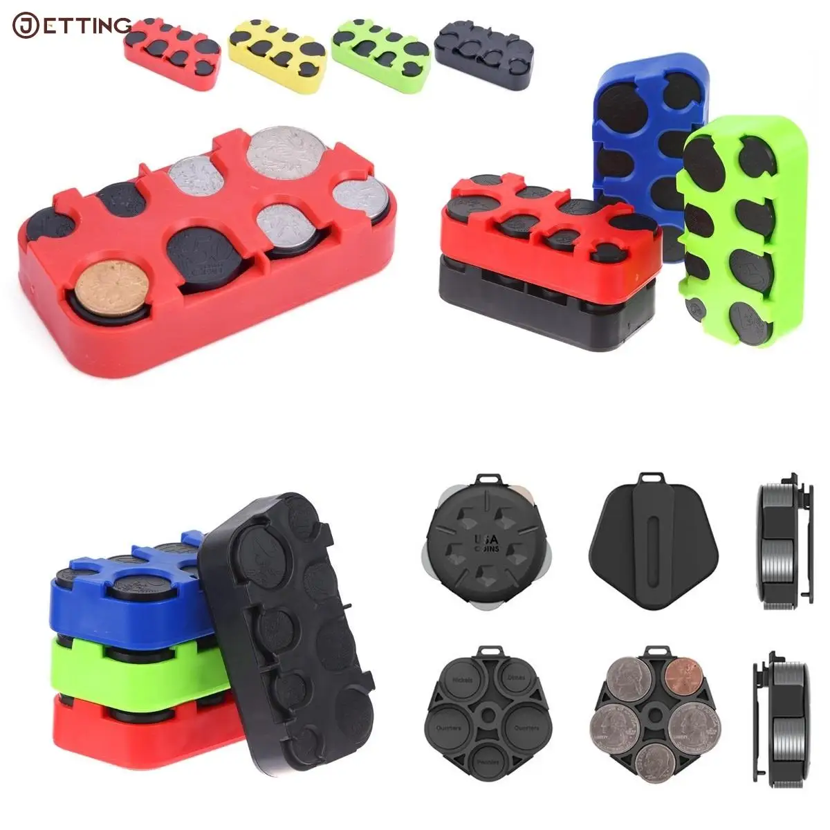 New Plastic Coin Collection Purse Wallet Organizer Holder For Bus Taxi ...