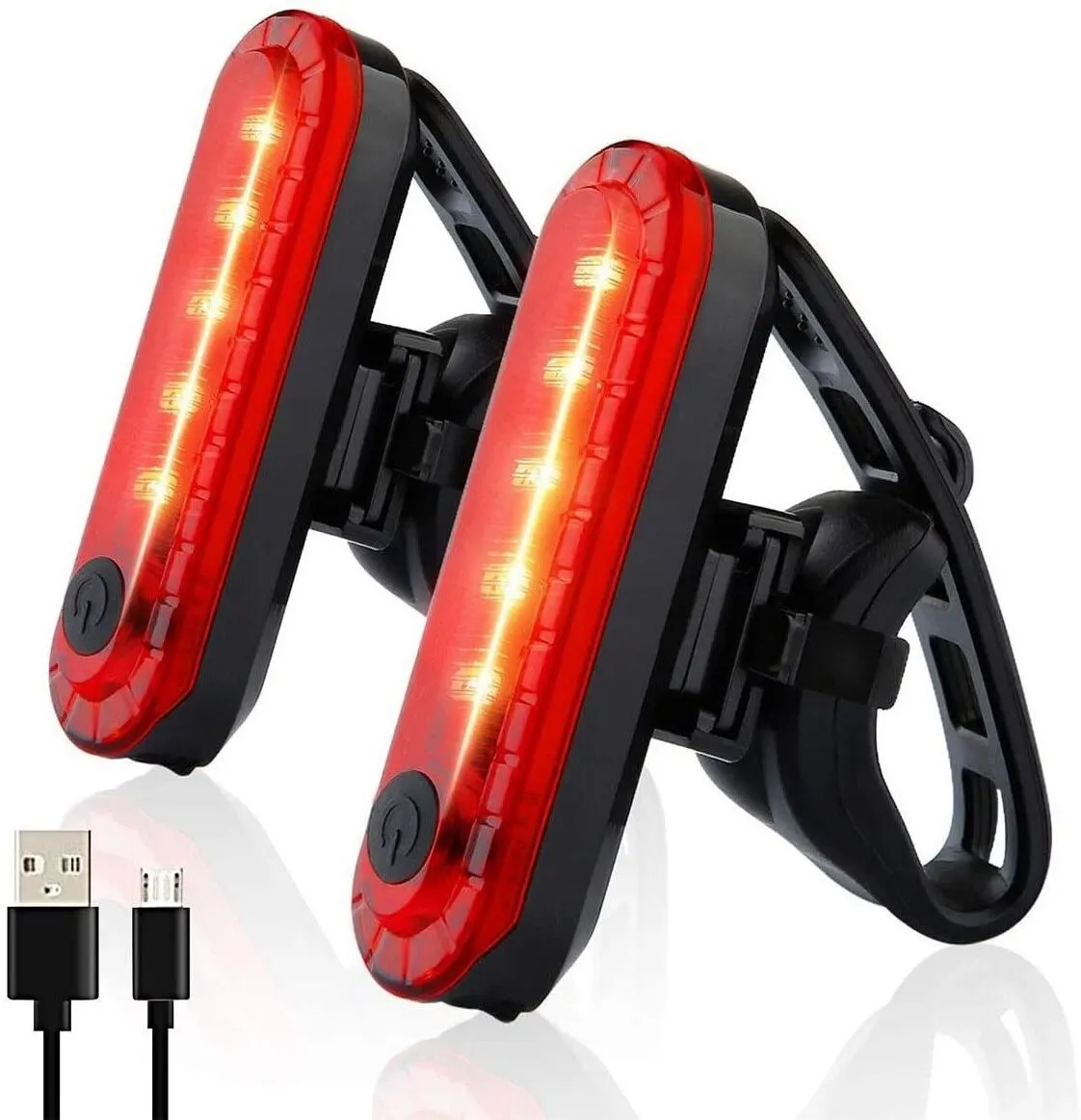 Luz-trasera-para-bicicleta-recargable-por-USB-luces-traseras-Rojas ...