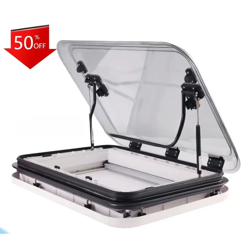 Customized-Large-Caravan-RV-Skylight-Roof-Vent-3-Size-With-LED-Light ...