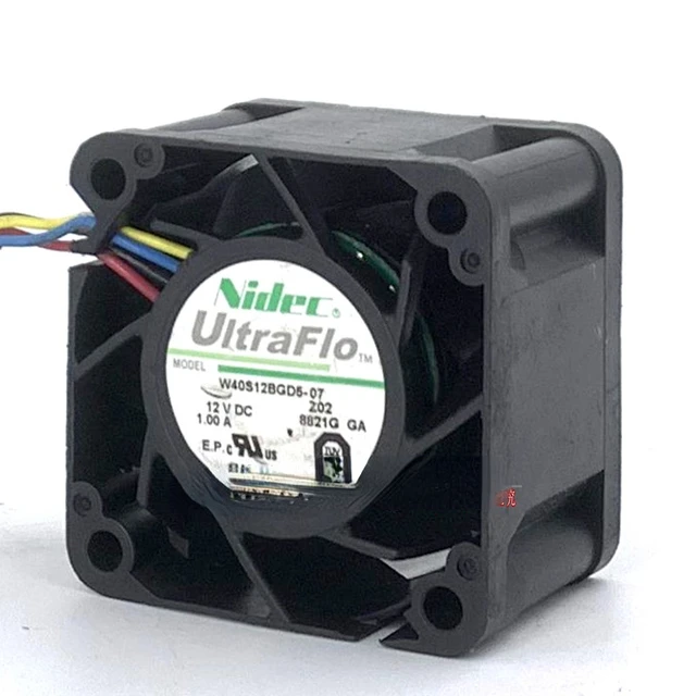 For NIDEC W40S12BGD5-07T08B7/-07T121 12V 1.0A Server Fan 4028 ...