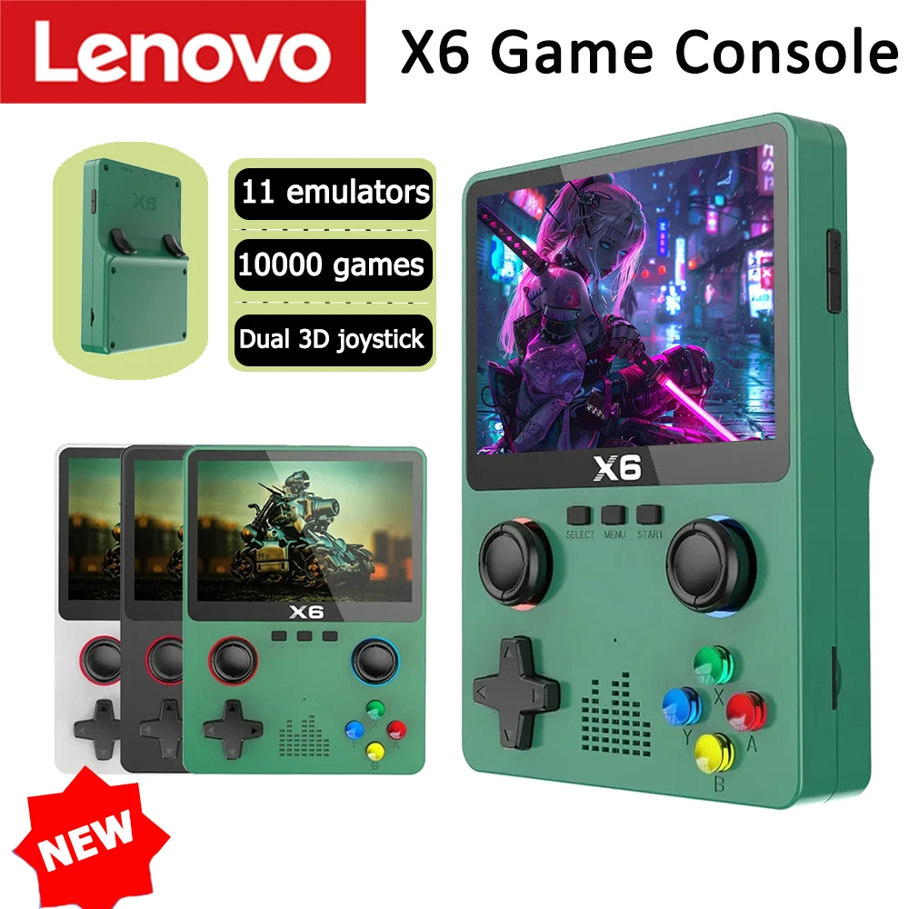 Lenovo-consola-de-videojuegos-port-til-Retro-X6-pantalla-IPS-de-3-5 ...
