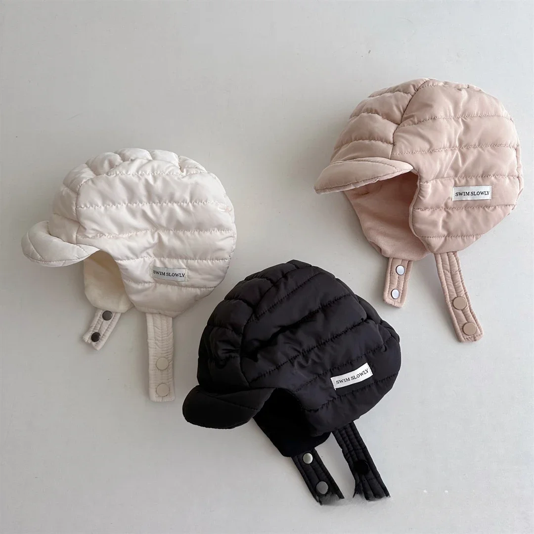 Korean-Boy-Girl-Baby-Hat-Scarf-Set-Winter-Child-Thicken-Windproof-Ear ...