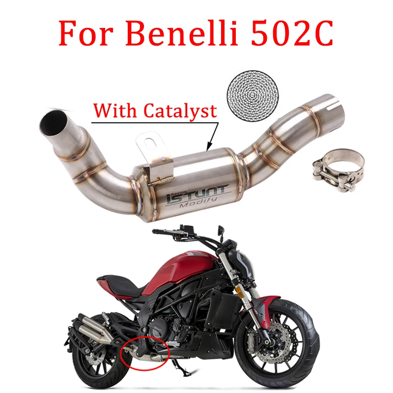 Motorcycle-Exhaust-For-Benelli-502c-502C-Modified-With-Catalyst-In-It ...