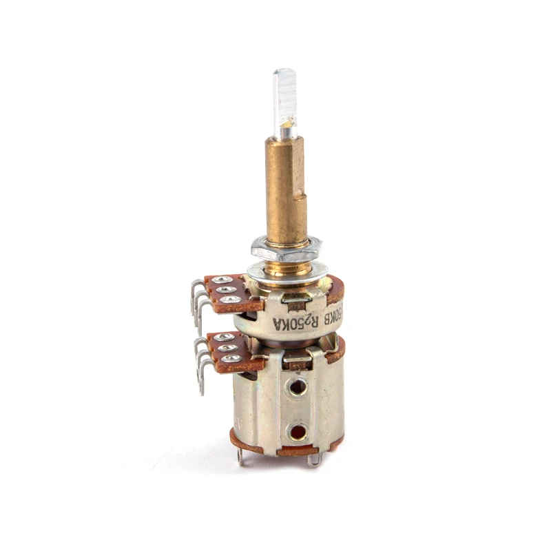 16type-Double-Shaft-Potentiometer-With-Switch-A50K-B50K-Shaft-Length ...