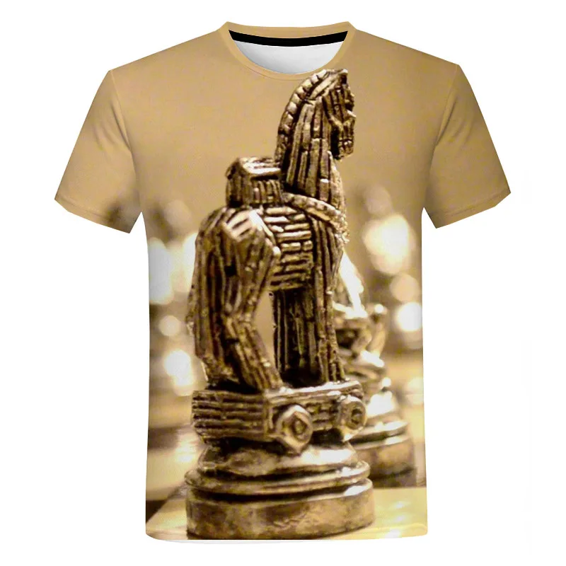 3D-Print-Interest-Chess-Graphic-T-shirts-Summer-Hot-Selling-Fashion-Men ...