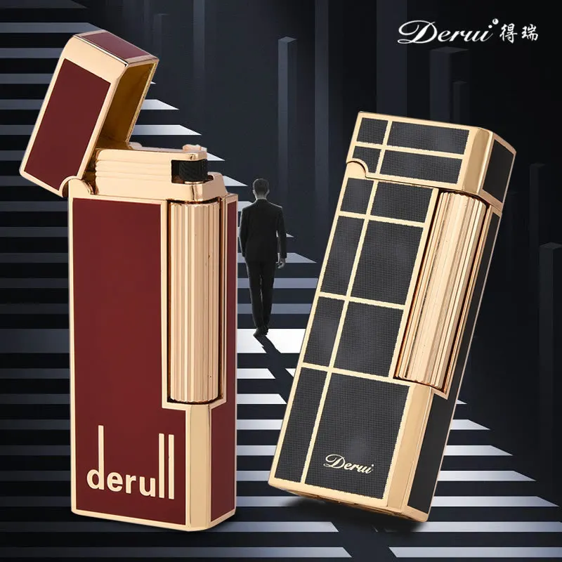 Derui Narrow Edition Mini Kerosene Lighter Metal Loud Voice Sideslip ...