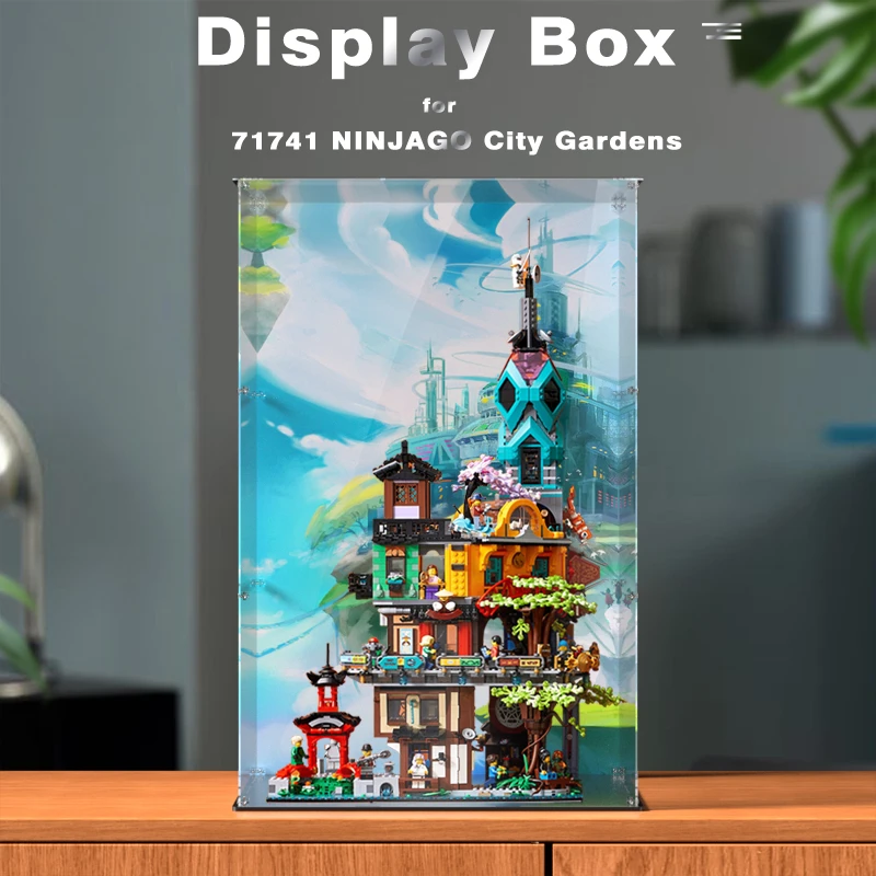 Acrylic Display Box for Lego Brick 71741 City Gardens Dustproof Clear ...