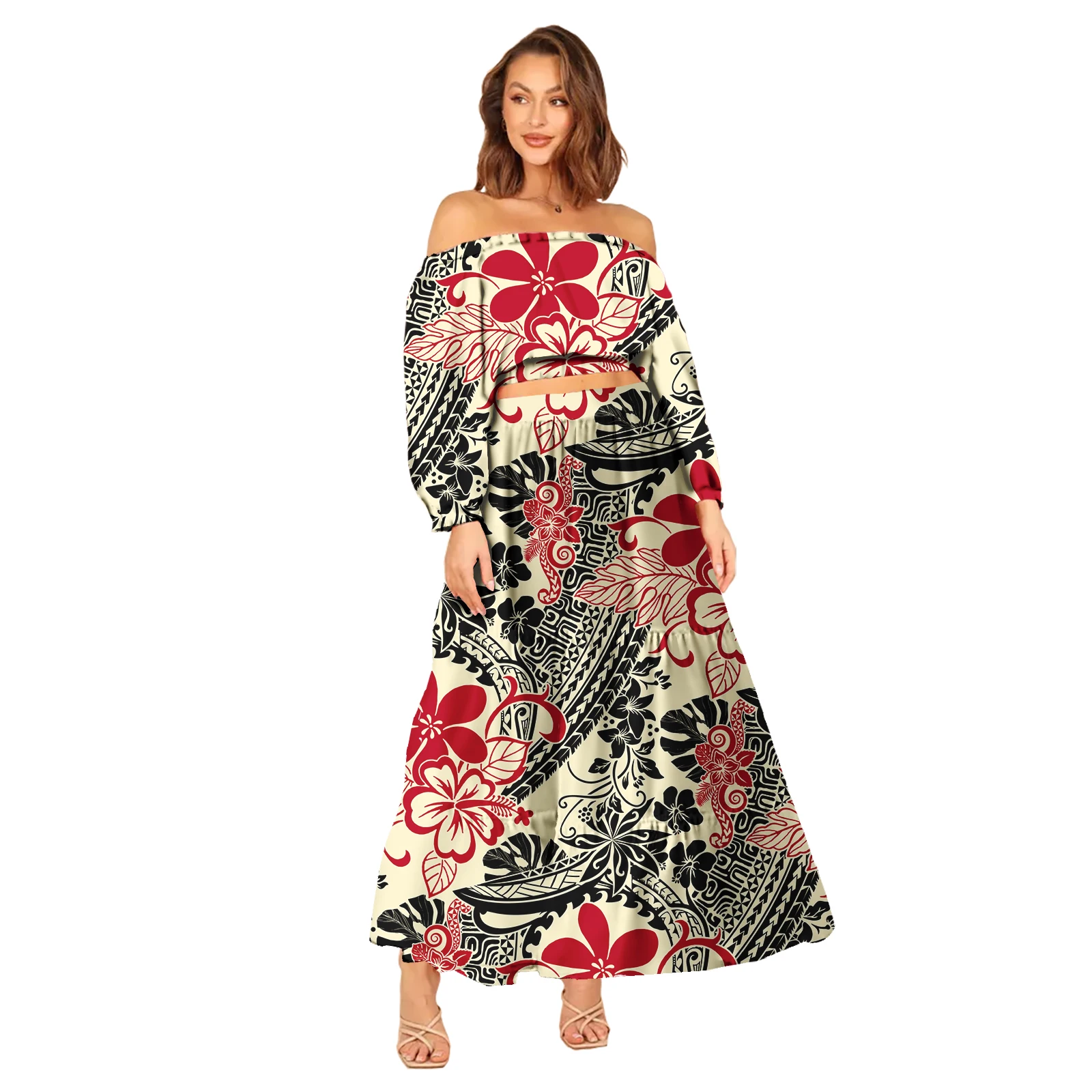 Samoa Puletasi Polynesian Plus Size Women's Sets Church Dress Asia ...