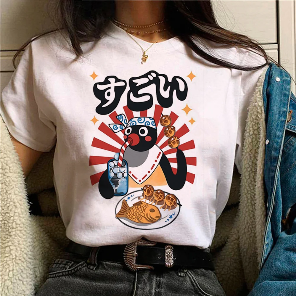 Camiseta-de-Pingu-para-mujer-camiseta-de-anime-para-ni-a-ropa-gr-fica ...