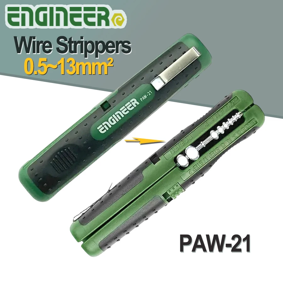 Engineer PAW-21 Mini Wire Stripper and Cutter Multiple Heavy Duty Wire ...