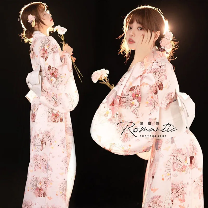 Sakura-Girl-Kimono-Dress-Japanese-Style-Yukata-Bathrobe-Women-Floral-Print-Haori-Japan-Uniform ...