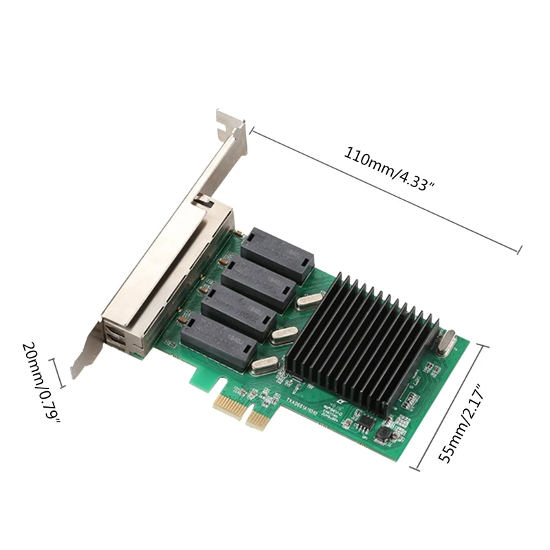 4 Ports 2.5g Ethernet Pci-e Card Rtl8111h Pcie 10/100/1000 Mbps/2.5g ...