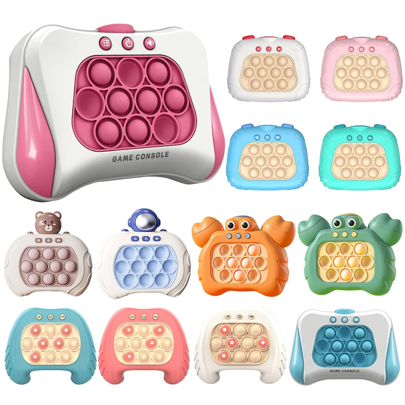 Pop Push Bubble Fidget Sensory Toys Whack A Mole Music Quick Press ...