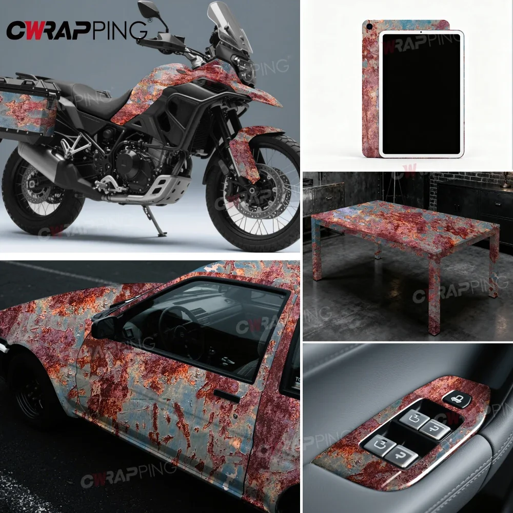 Car Sticker Vinyl Wrap for Car Rusty Texture Scratch-resistant Vintage ...