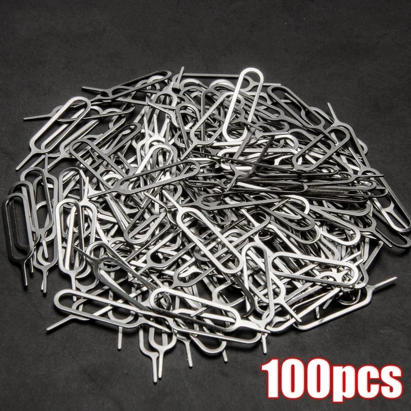 100PCS-SIM-Card-Tray-Opening-Pin-Tools-Ejector-Needle-Key-for-Iphone ...