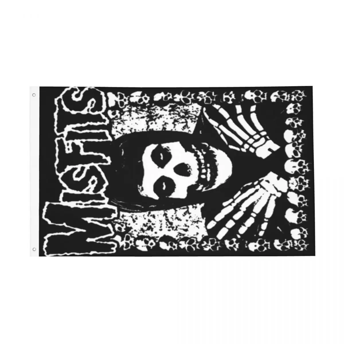 Skull Horror Misfit Flag Outdoor Banner Polyester Decoration Double skull-horror-misfit-flag-outdoor-banner-polyester-decoration-double