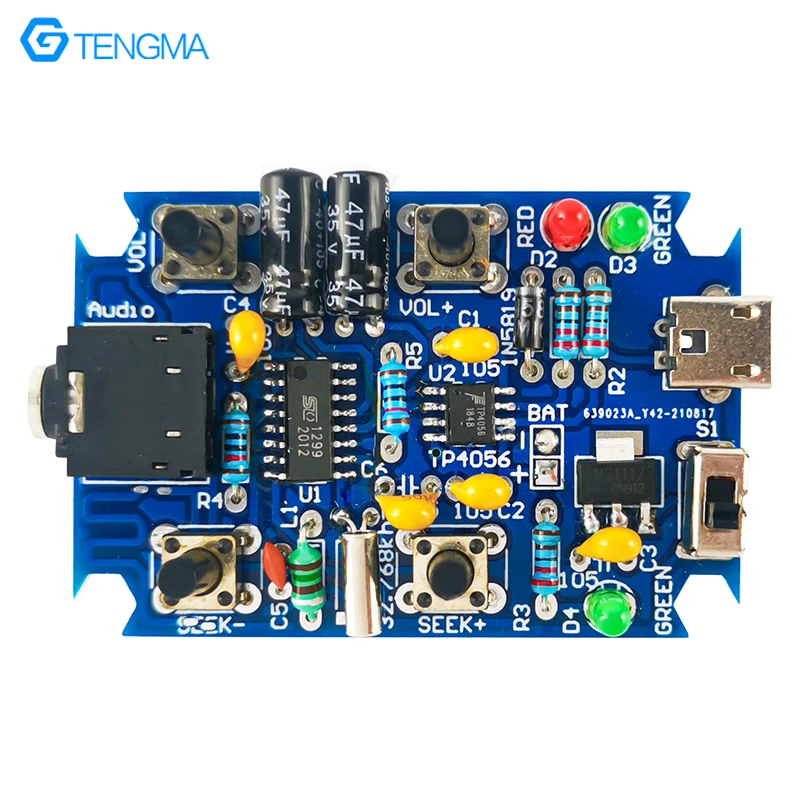 Stereo Digital FM Radio Kit Electronic Circuit Board Production DIY ...