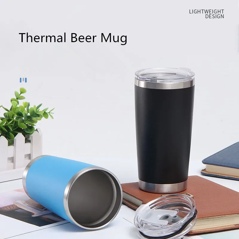 GOURDE BIDON,Violet-600ML--Mug thermique avec couvercle en paille, en ...
