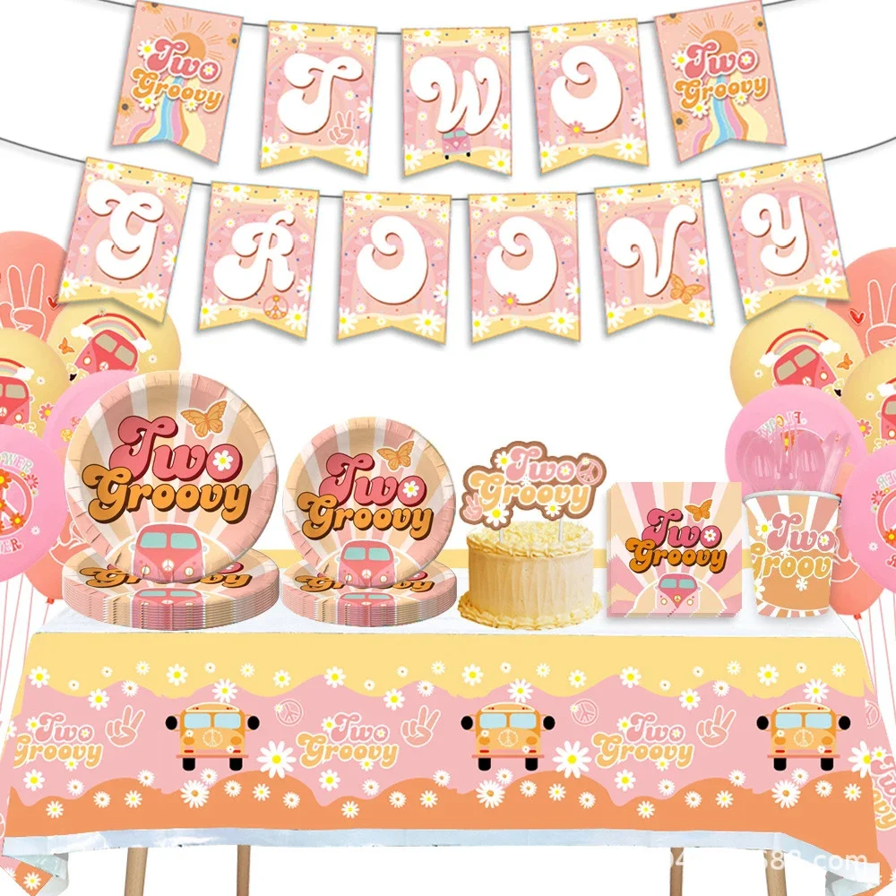 Customize-Bohemia-Flower-Rainbow-Bus-Cake-Topper-Muffin-Cupcake-Toppers ...