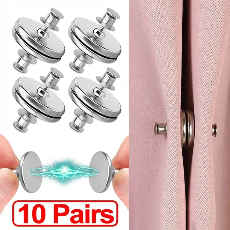 10-1Pairs-Metal-Magnetic-Curtain-Button-Holder-Detachable-Window-Screen ...