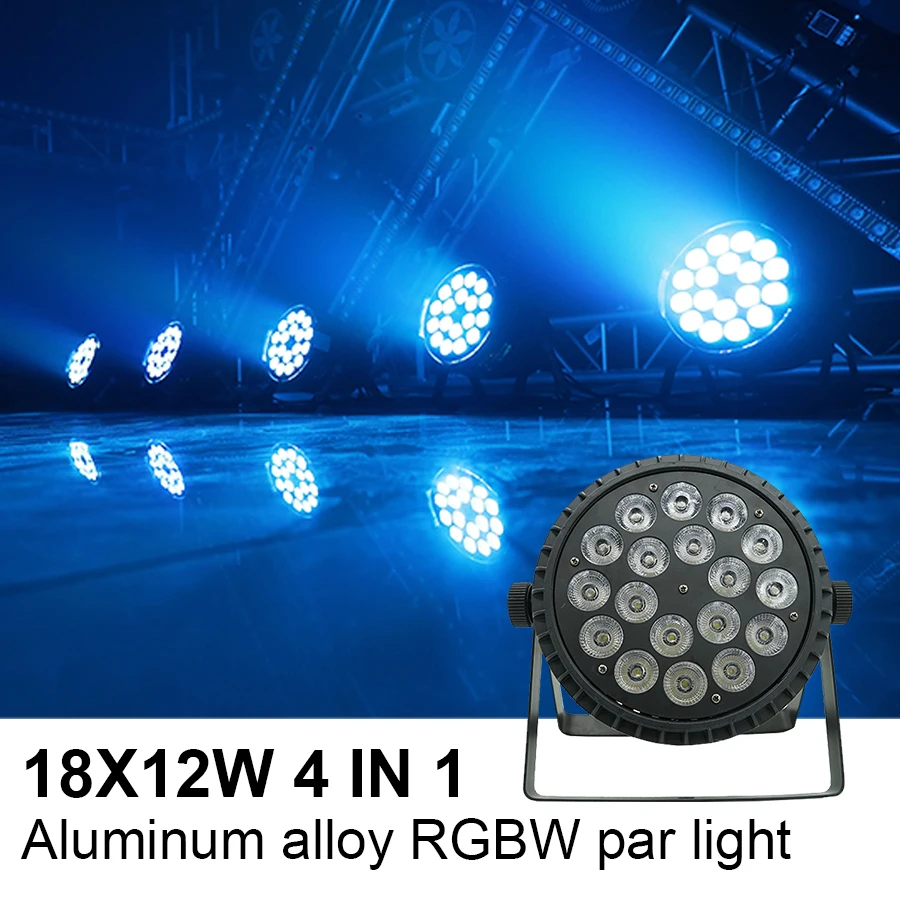 Led Par 18×12W RGBWA+UV Professional Stage Lighting Aluminum Alloy Dmx ...