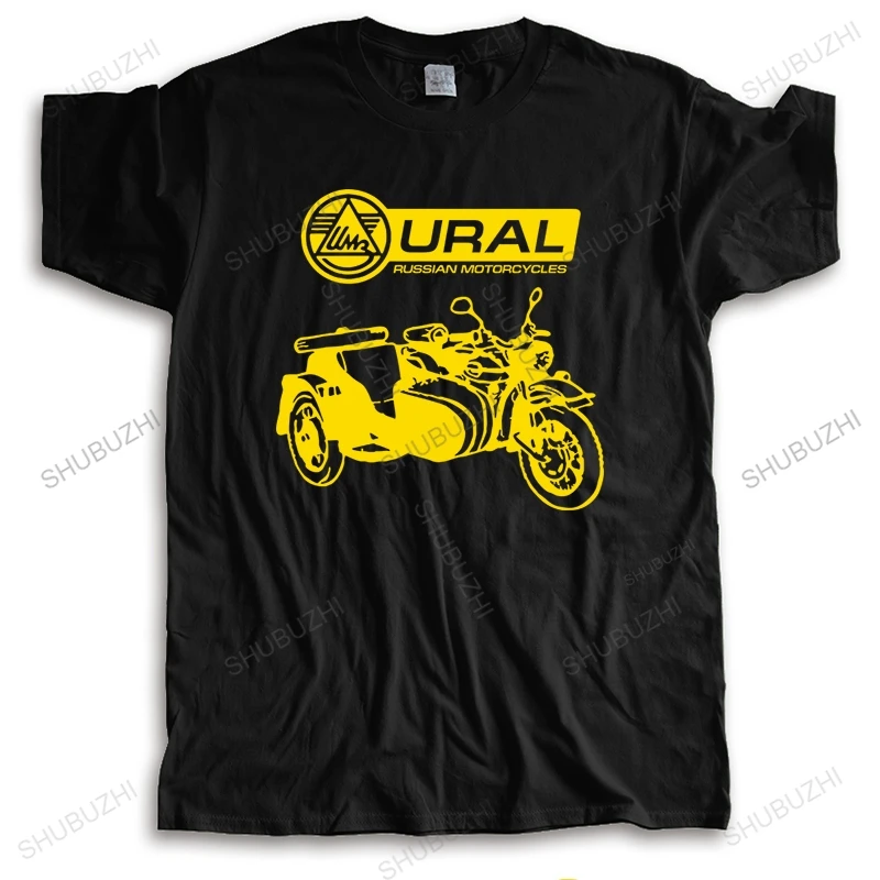 Cotton Tshirt summer Men Crew Neck short sleeve tee Russian Sidecar ...