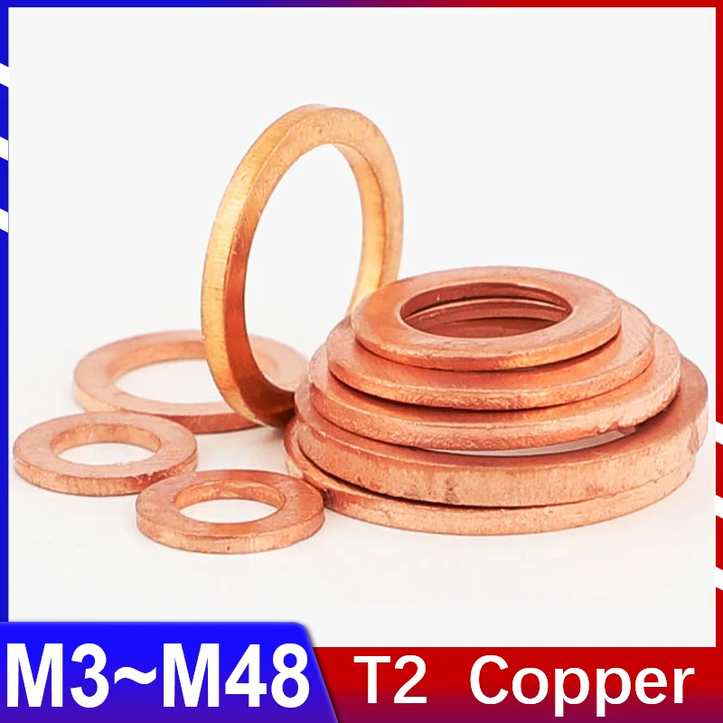 T2-Copper-Pure-Copper-Gasket-Sealing-Flat-Gasket-Thickness-1-3mm-Gasket ...