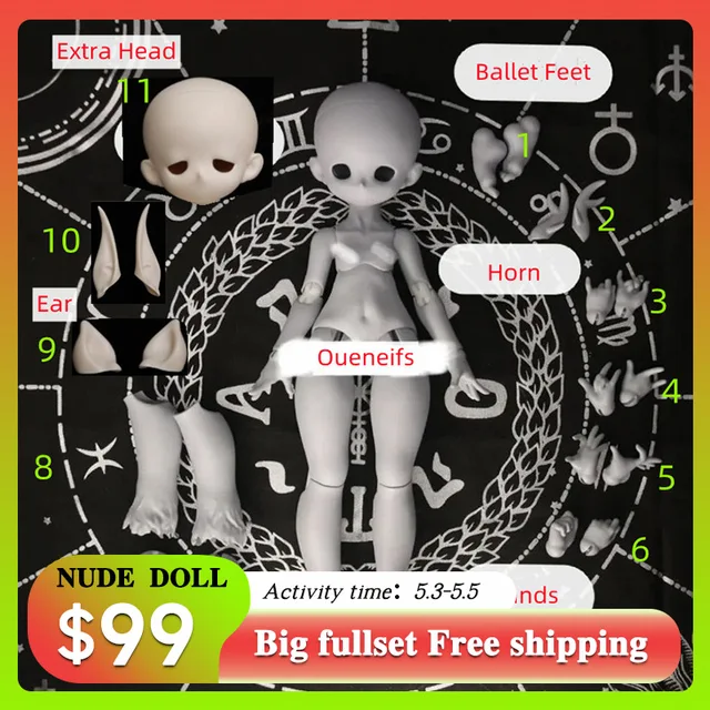 New BJD DOLL 1/6 Heart European And American Daily Mature Style Tanned ...