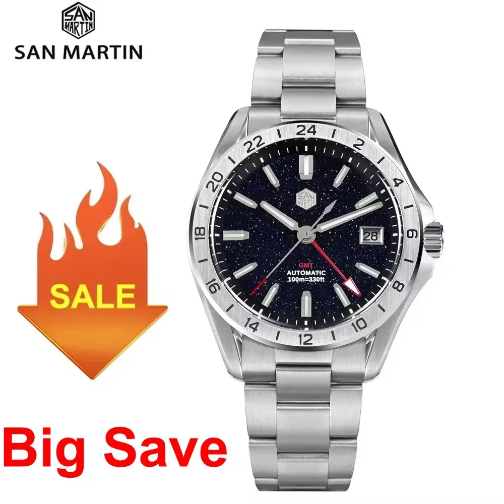 San-Martin-SN0129-39mm-GMT-Men-Watch-Aventurine-Gemstone-Dial-NH34 ...