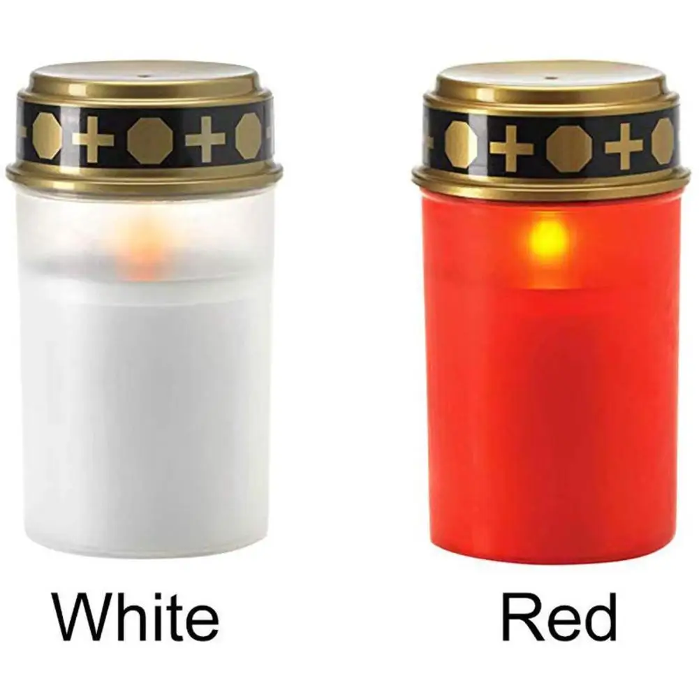 Outdoor-Solar-Electronic-Candle-Light-Rainproof-Flameless-Grave ...